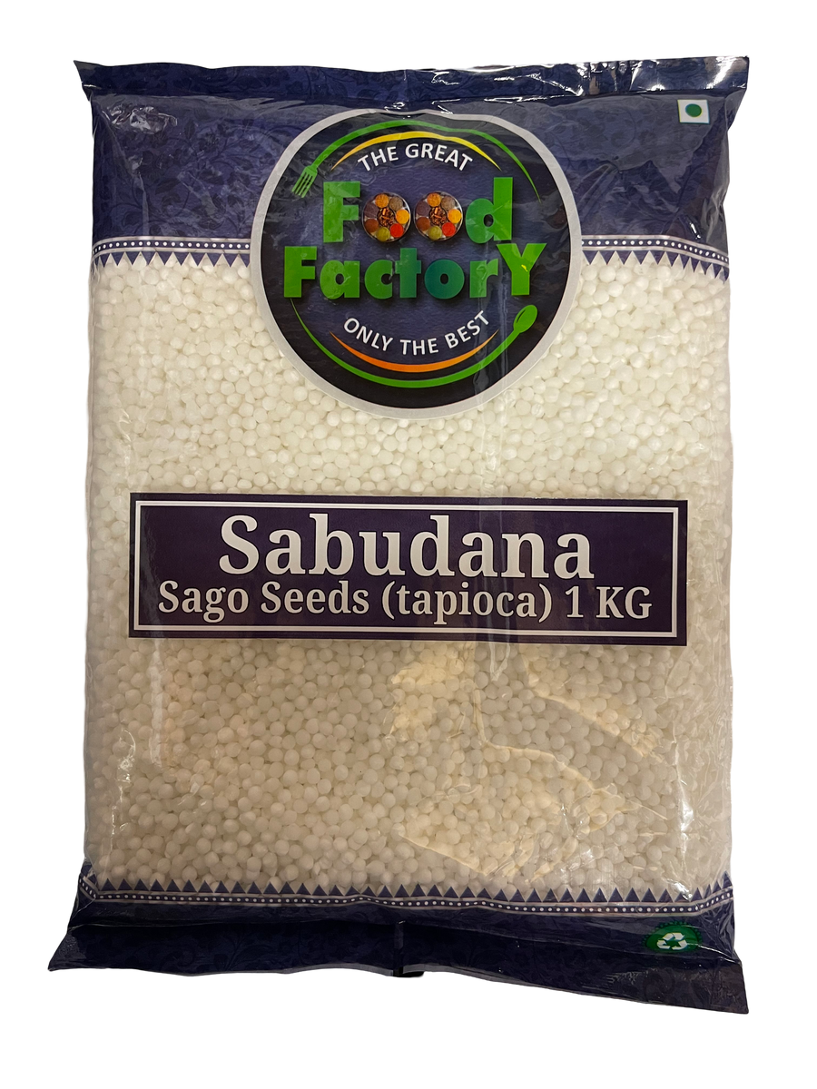 FOOD FACTORY TAPIOCA SEEDS - MEDIUM SAGO SABUDANA 1 KG INDIAN – My ...