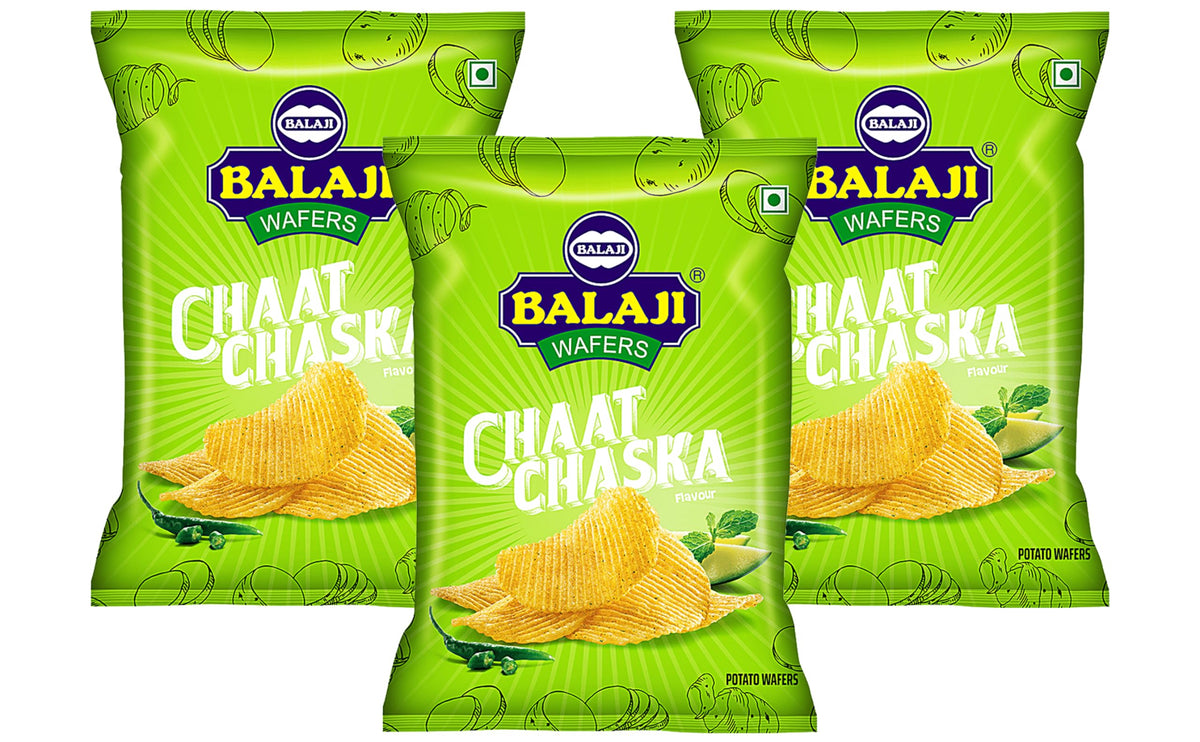 BALAJI CHAAT CHASKA CRISPS 40gm (Pack of 4) – My Spice Market