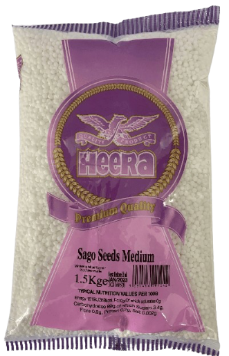 HEERA TAPIOCA SEEDS - MEDIUM SAGO SABUDANA 1.5 KG – My Spice Market