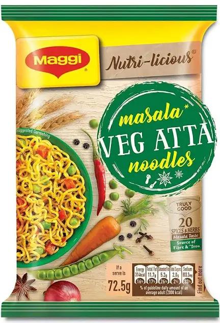 MAGGI MASALA VEG ATTA NOODLES 72G (pack of 4) 288gm – My Spice Market