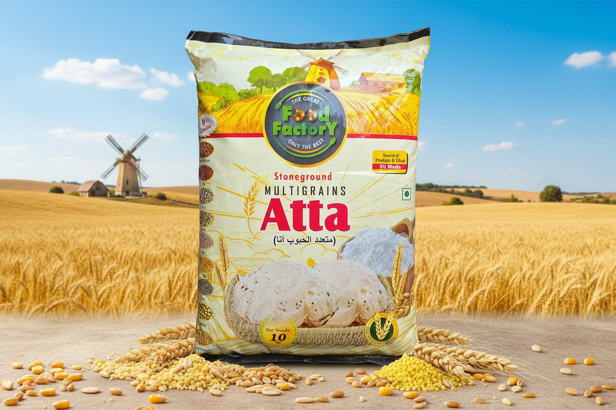 Food Factory Multigrain Indian Atta 10Kg |Great Taste | Transform Your ...