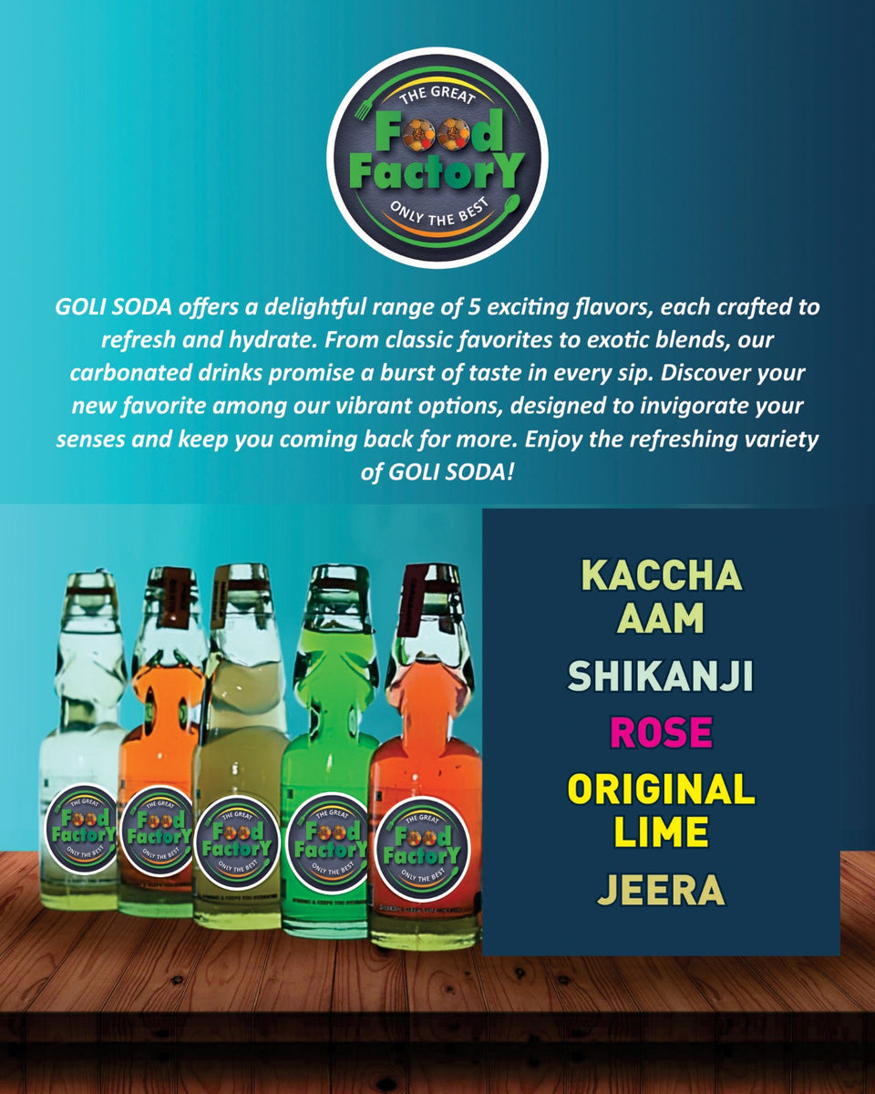 INDIAN BANTA GOLI CHATPATA JEERA SODA 200ML GLASS BOTTLE DRINK – My ...