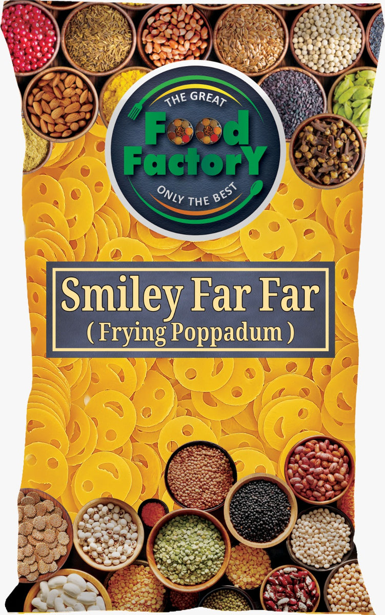 Factory Far far Smiley Fryums papad 200gm – My Spice Market