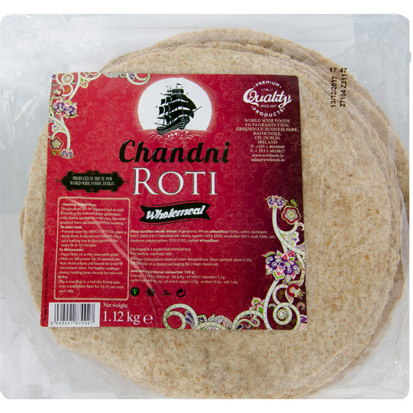 CHANDNI WHOLEMEAL ROTI CHAPPATI 18pc. – My Spice Market